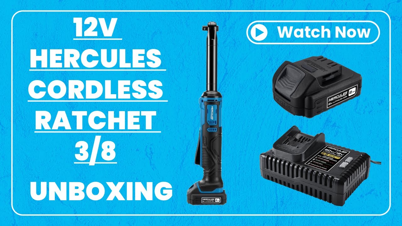 Hercules 12V Cordless 3/8in extended - Unboxing Review - YouTube