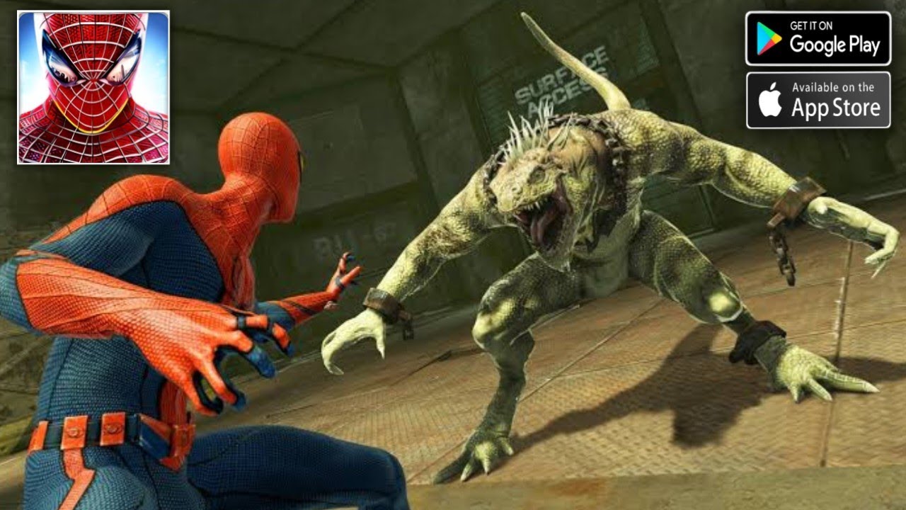 The Amazing Spider Man Mobile Lizard Boss Fight ( Android, IOS ) - YouTube