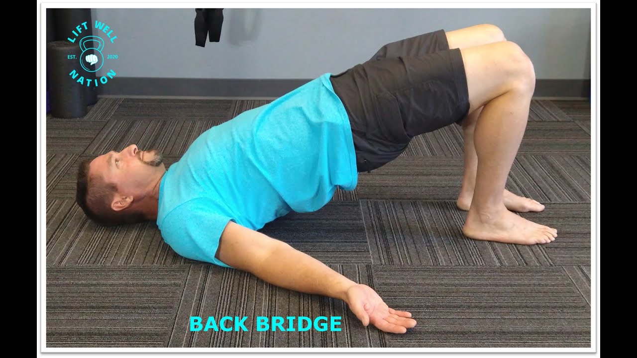 Back Bridge with Pelvic Tilt - YouTube