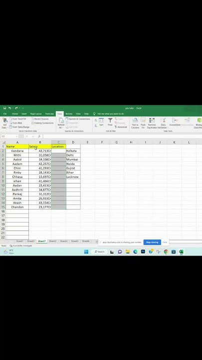 Excelformulas Exceltutorial Excelvideos Tricks Tips Random Data Validation Shorts