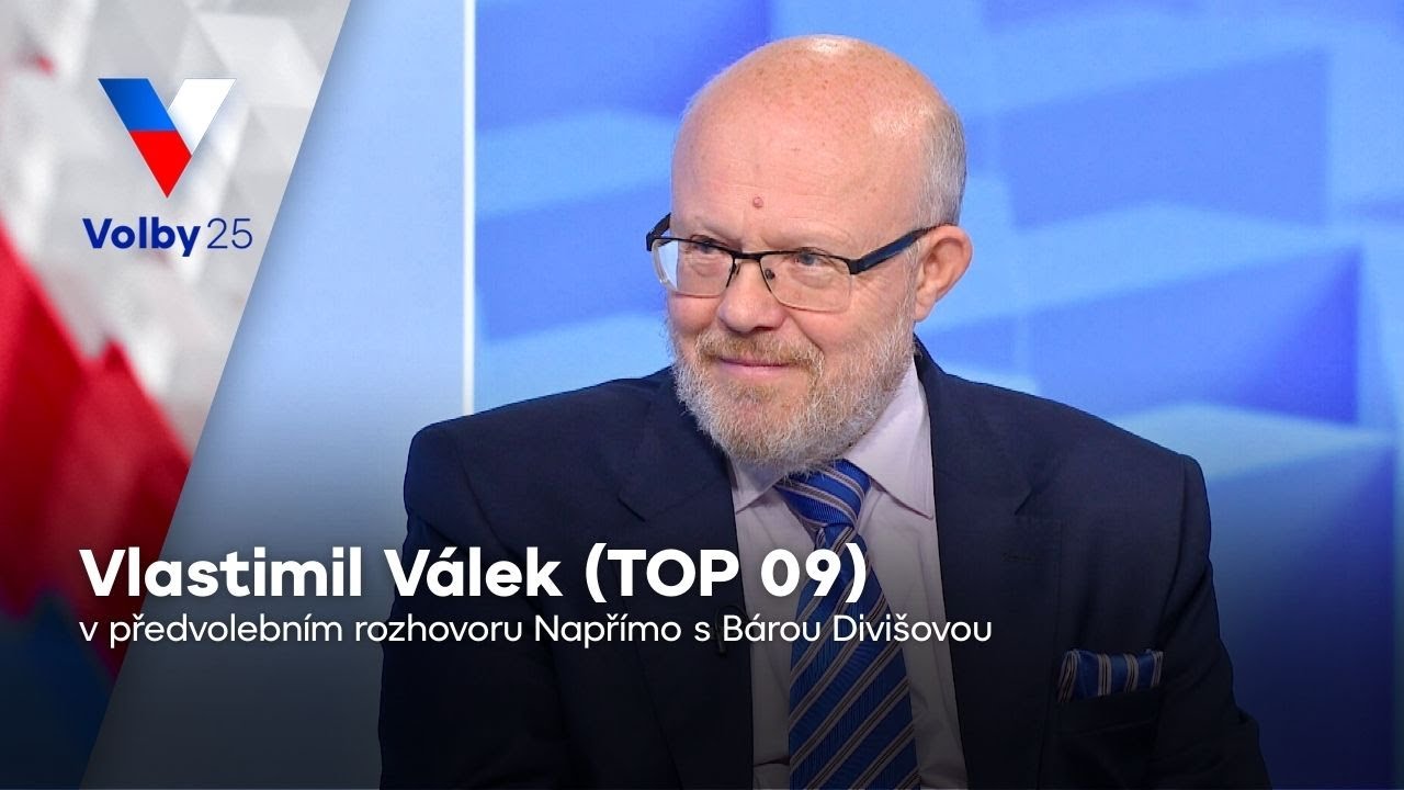 Vlastimil Válek (TOP 09) Napřímo v předvolebním rozhovoru | Volby 2025 ...