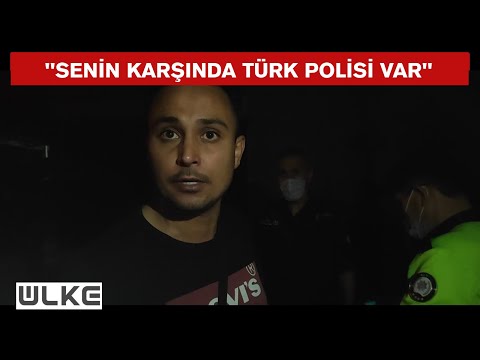 Polisten yabancı boksöre tokat gibi cevap!