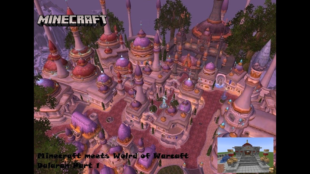 Minecraft meets World of Warcraft - Dalaran Part 1 - YouTube