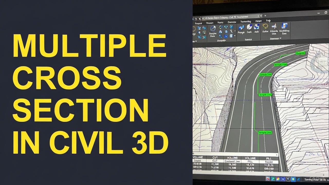 Civil 3D Multiple Road Cross Sections | Corridor Volume & Cut Fill ...