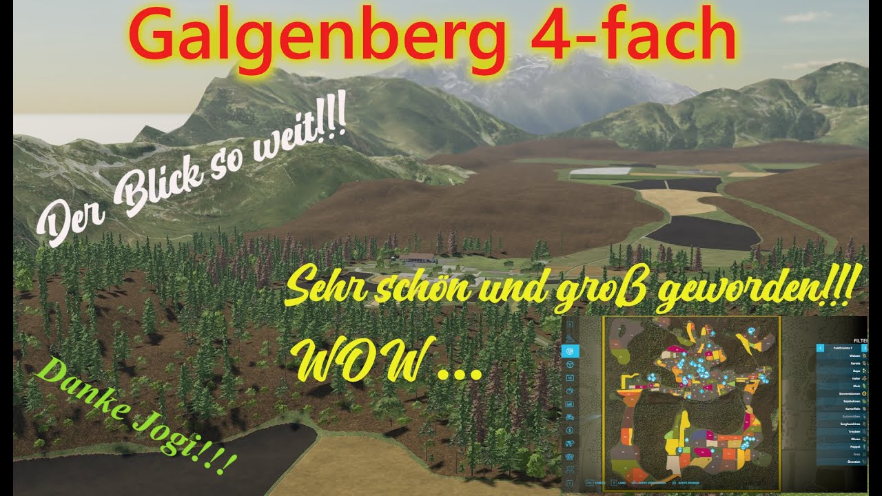 LS22 Galgenberg 4-fach Der Blick so weit!!! Sehr schön und groß ...