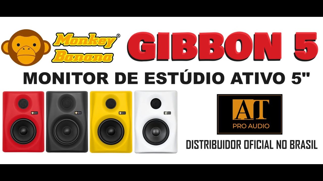 MONKEY BANANA GIBBON 5 MONITOR ATIVO 5" - AT PROAUDIO BRASIL - YouTube