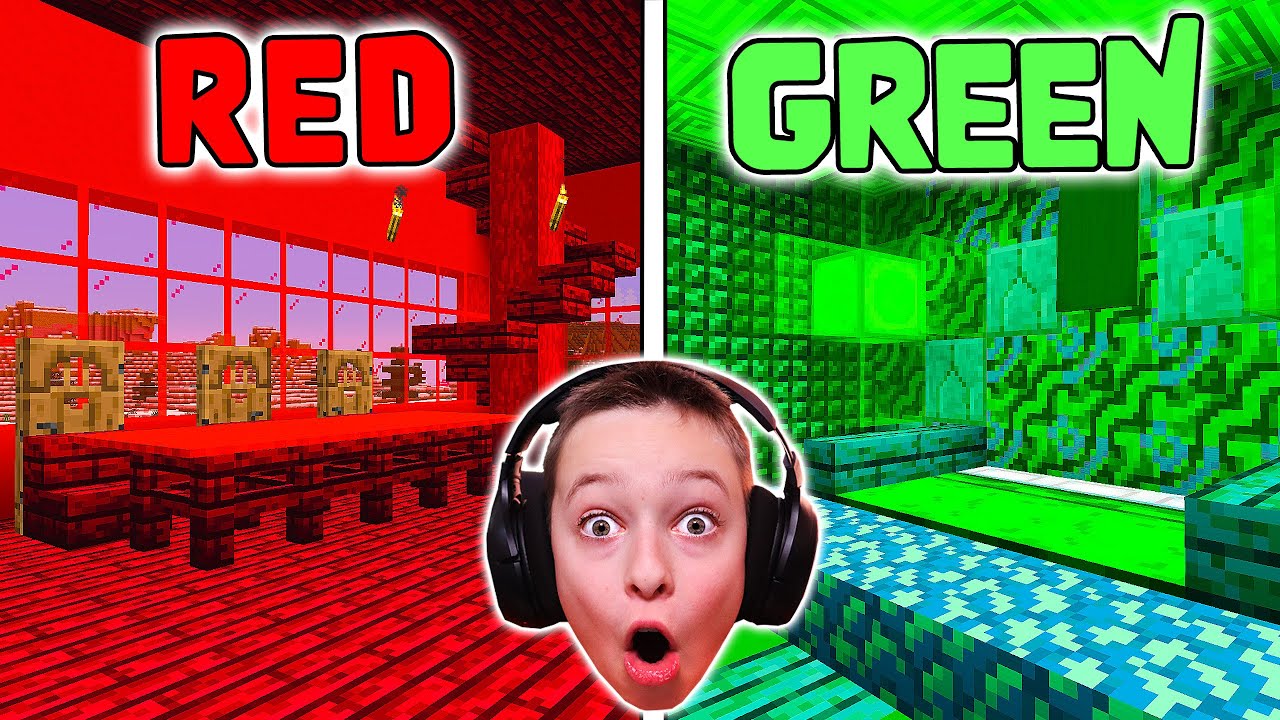 Using Only One Color In Minecraft to Build an Awesome House! - YouTube