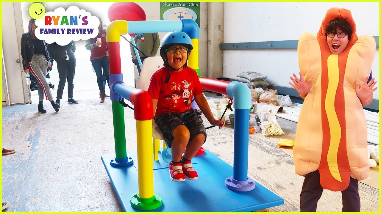 Ryan Test the Giant Catapult Launcher on Ryan's Mystery Playdate ...