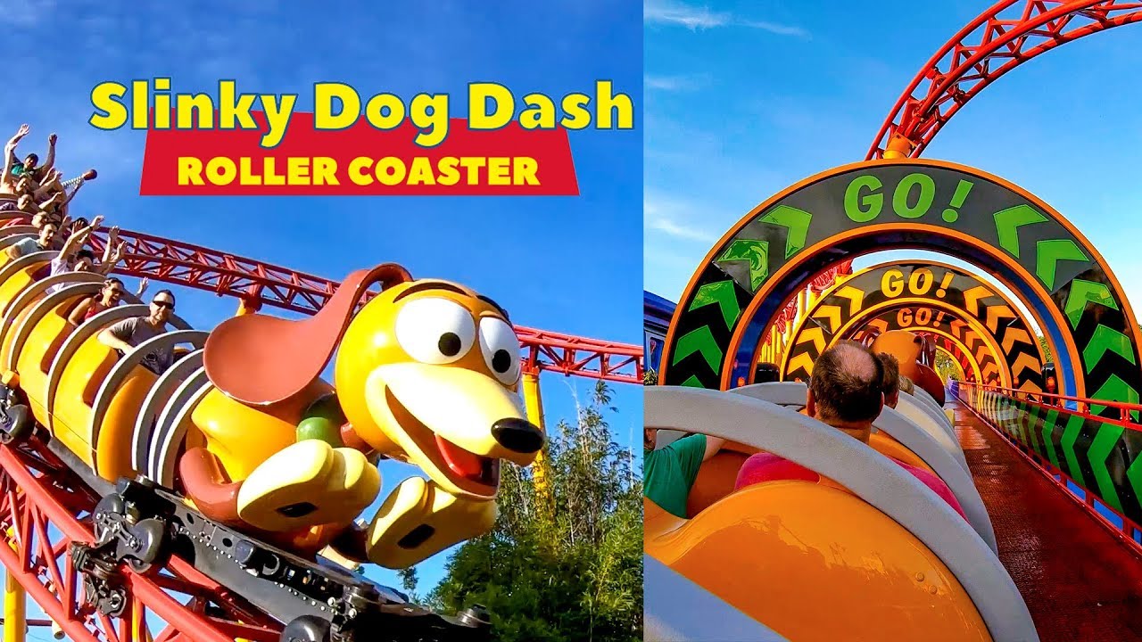 Riding Slinky Dog Dash Roller Coaster During Disney Morning Magic ...