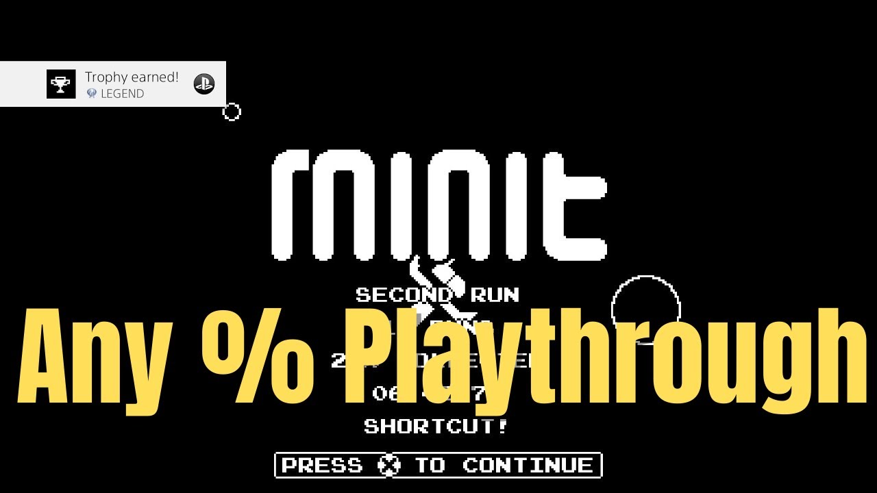 PS4 Minit Second Run Any % Playthrough - YouTube