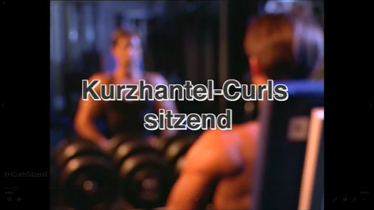 Kurzhantel curls im sitzen mit Patrick Heisel - YouTube