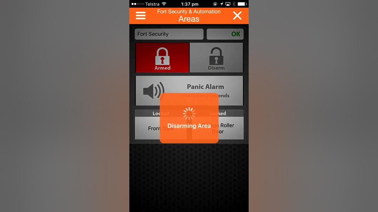 MyAlarm iFob Control App Bosch Solution 6000 - YouTube