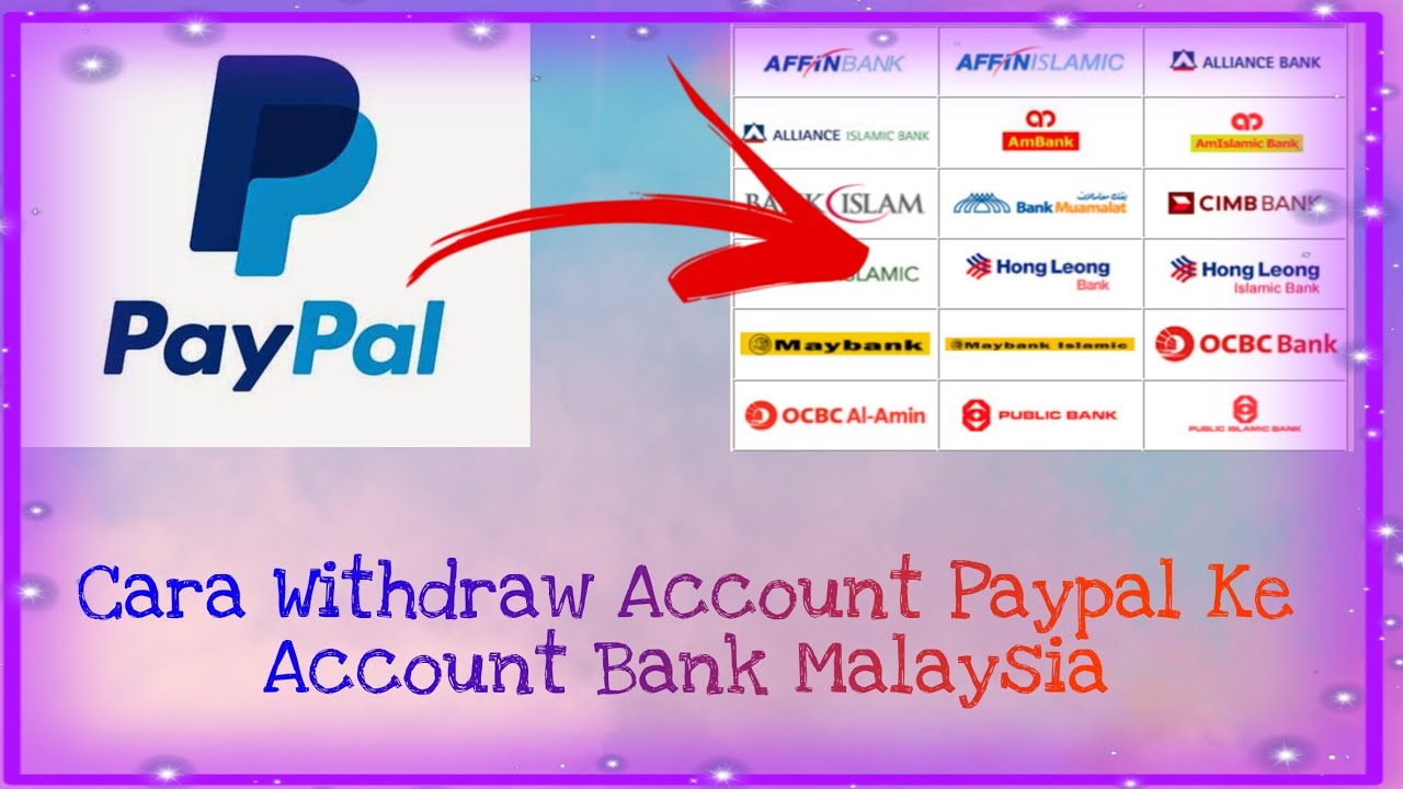 Cara Withdraw/keluarkan duit paypal ke bank account malaysia || cara ...