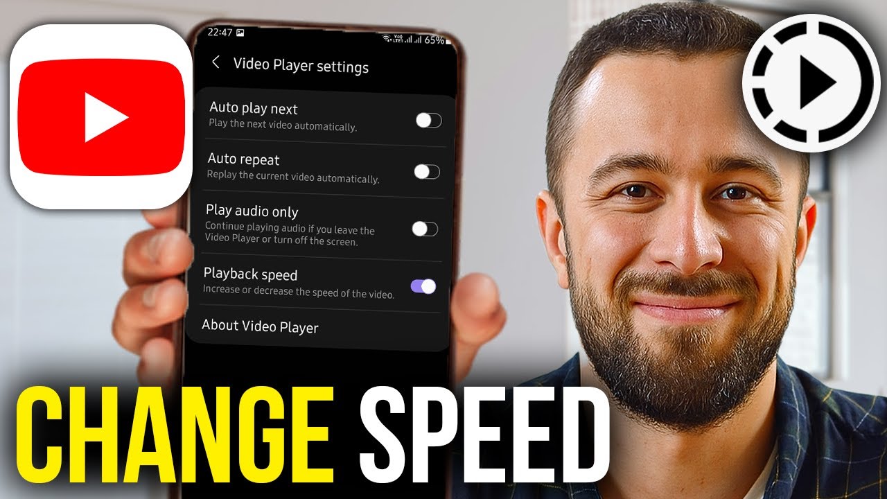 How To Change Playback Speed on YouTube Mobile - YouTube