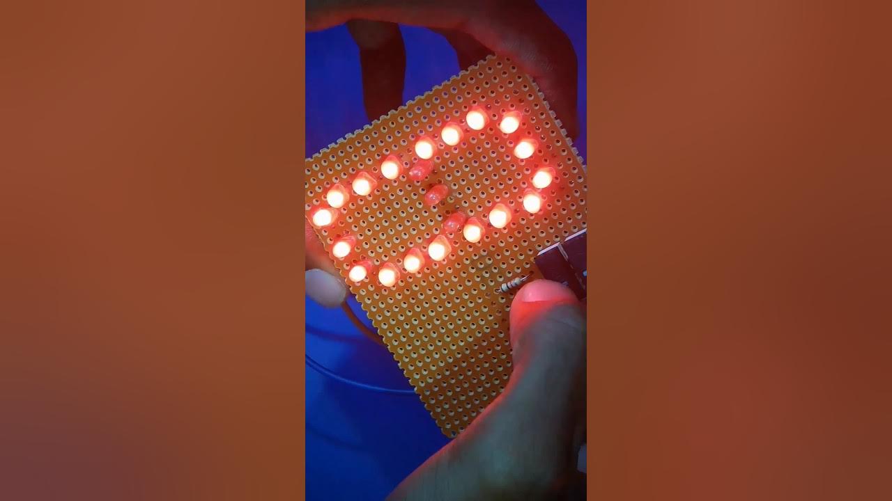 How to make a LED digital counter | 7- Segment Display | CD4026 #shorts ...