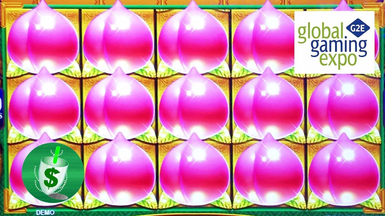 #G2E2017 Konami - Riches Drop Plop Plop Peach, and Barkin' Baker slot ...