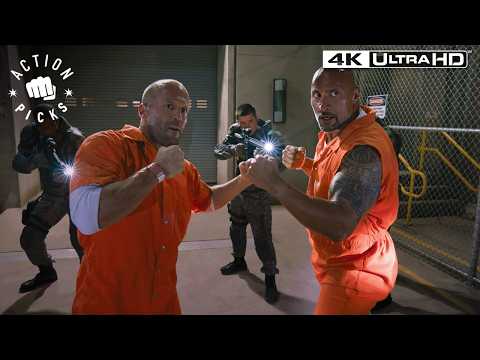 Hobbs and Shaw Break out of Prison | The Fate of the Furious
