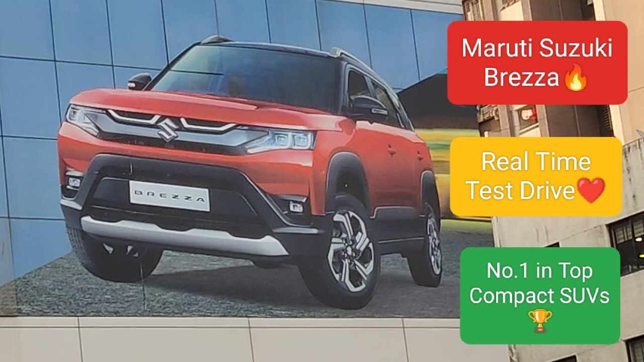 Maruti Suzuki Brezza🔥🔥 Real Time Test Drive ️ No.1 in Top Compact SUVs🏆 ...
