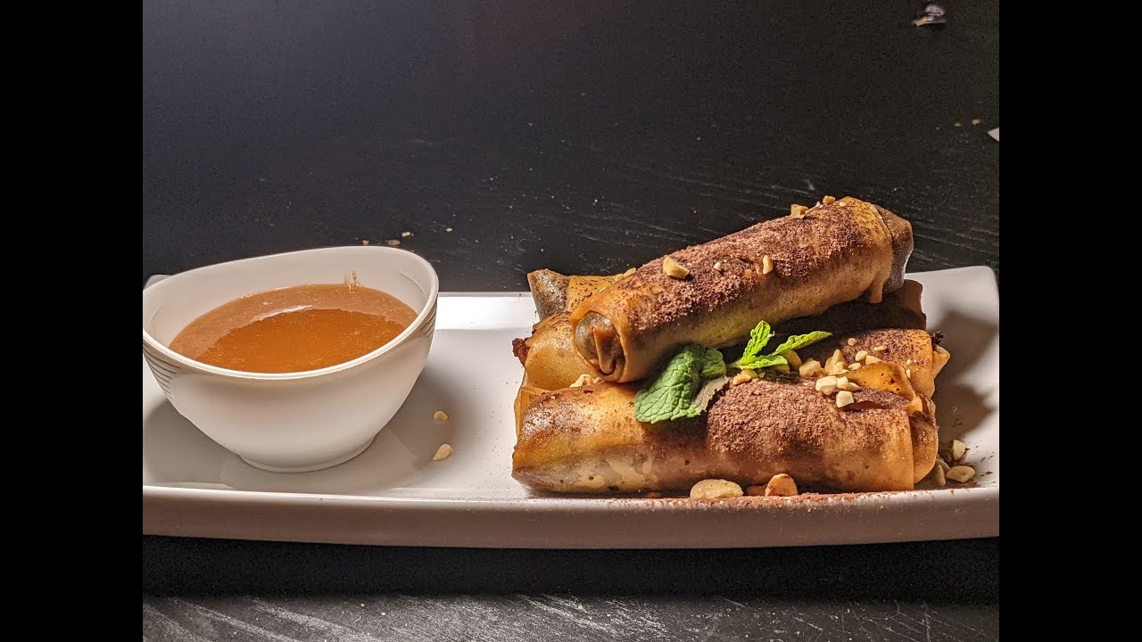 Banana Nutella Spring Rolls - YouTube