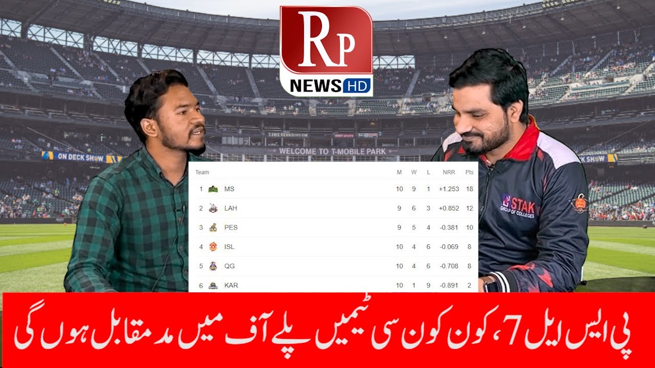 PSL Eliminator Round Playoff Schedule & Timetable - YouTube