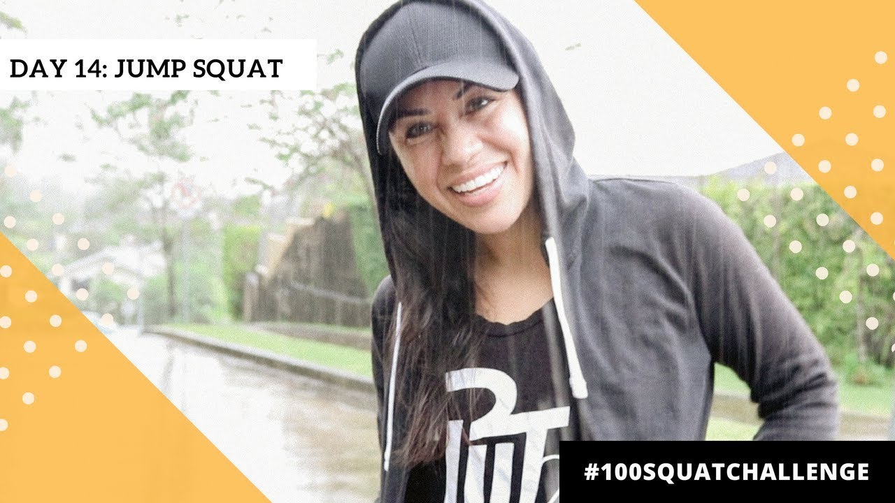JUMP SQUATS. DAY 14. // BLOGILATES 100 SQUAT CHALLENGE - YouTube