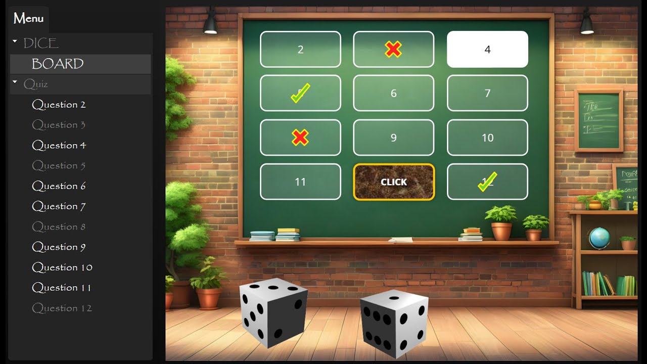 Articulate Storyline 360 - Random Dice interaction. - Game - YouTube