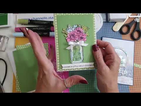 Jar of love Stampin Up shaker card tutorial - YouTube