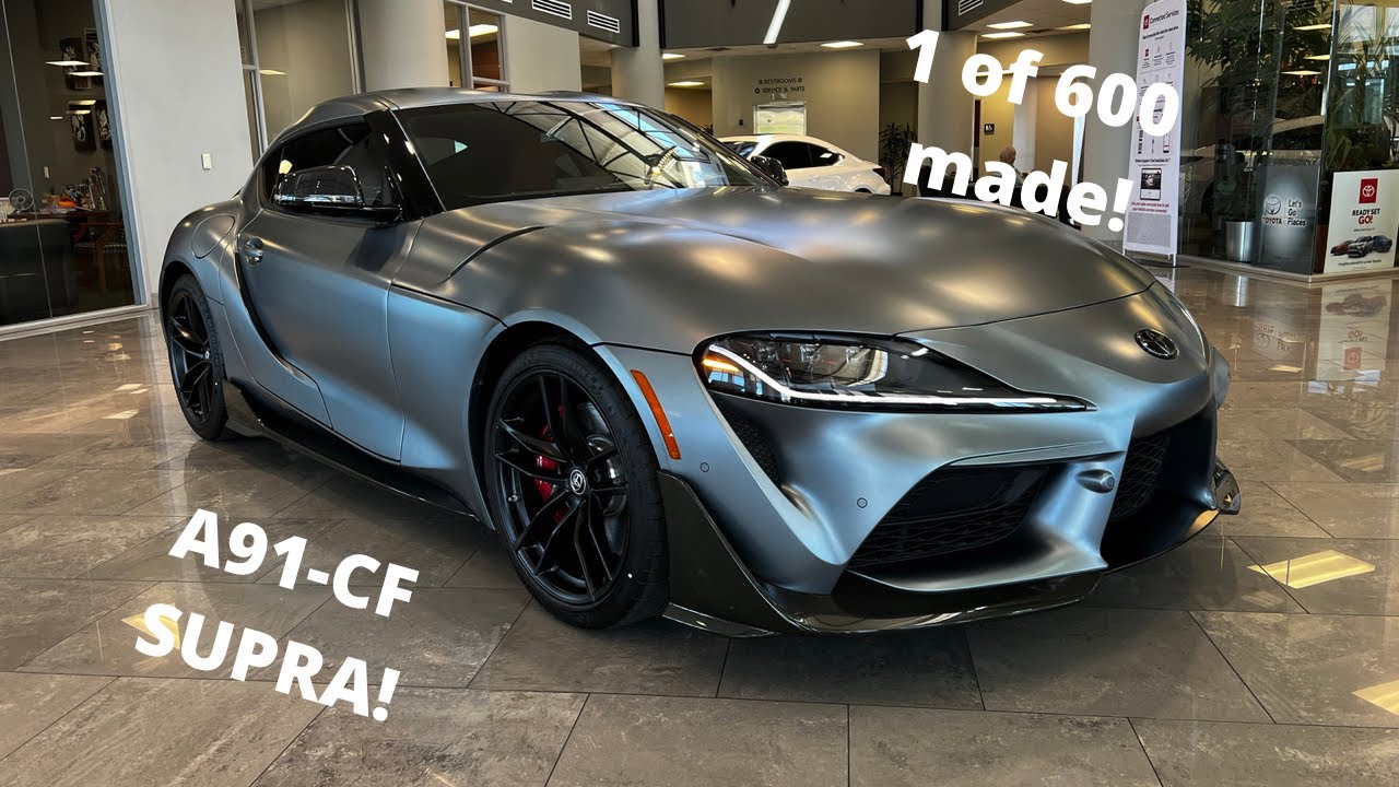 Toyota SUPRA A91-CF in PHANTOM GREY. Walkaround, cold start, and ...