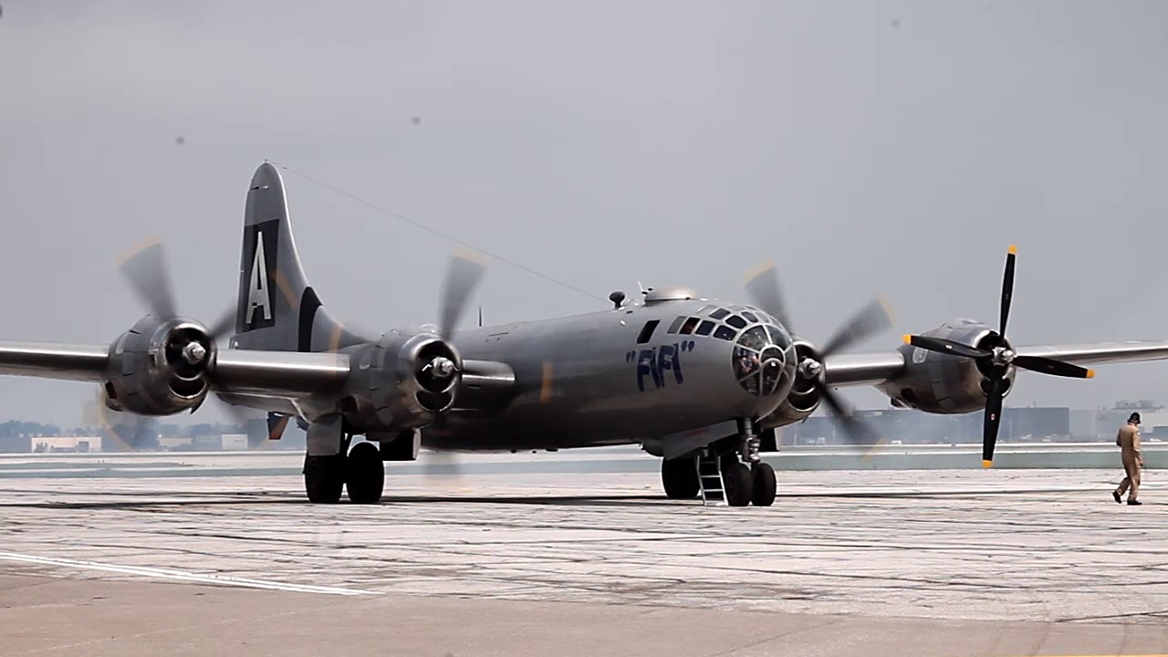 B-29 Superfortress 'fifi' one of two flying B29's in the world starting ...