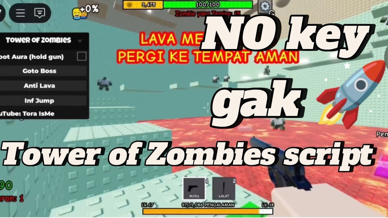 Tower of Zombies script NOkey ya - YouTube