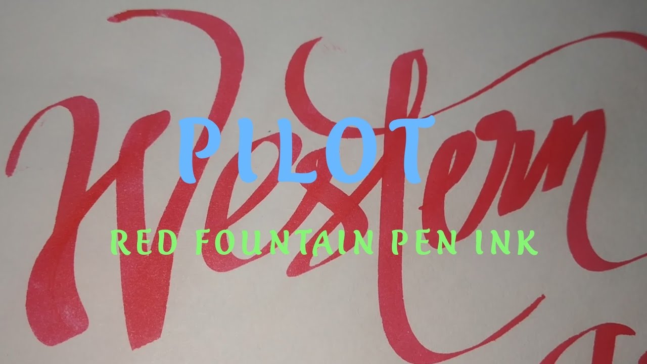 Pilot Red Fountain Pen Ink: Detail Review and Water Resistance Test ...