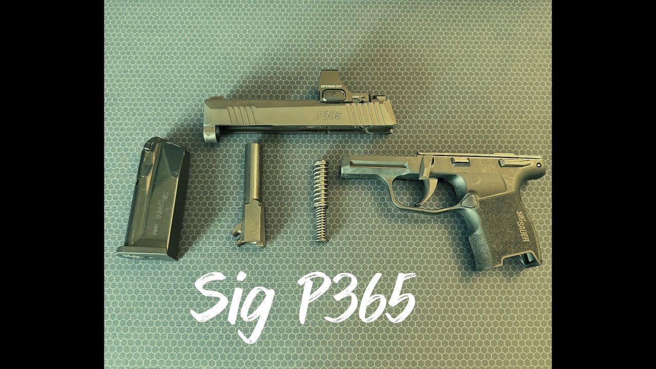 Sig P365 Field Strip (Disassemble and Reassemble) - YouTube