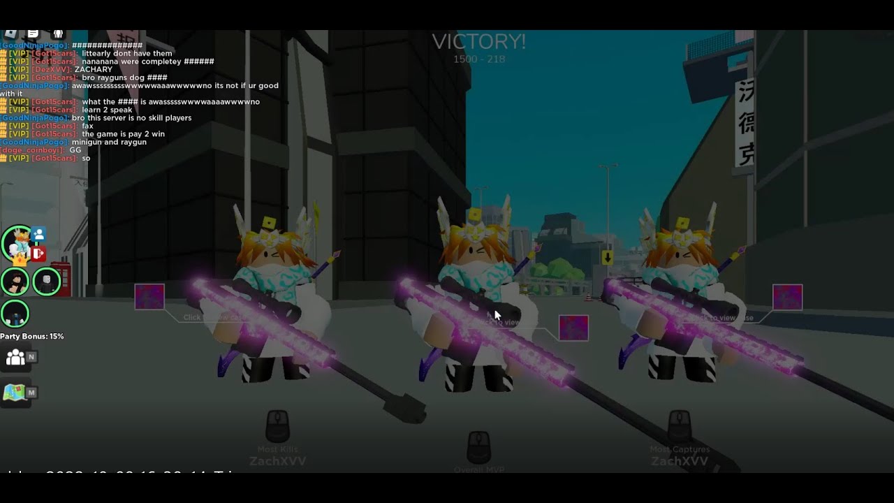 Going crazy with Barret and boombow combo (roblox base battles) - YouTube