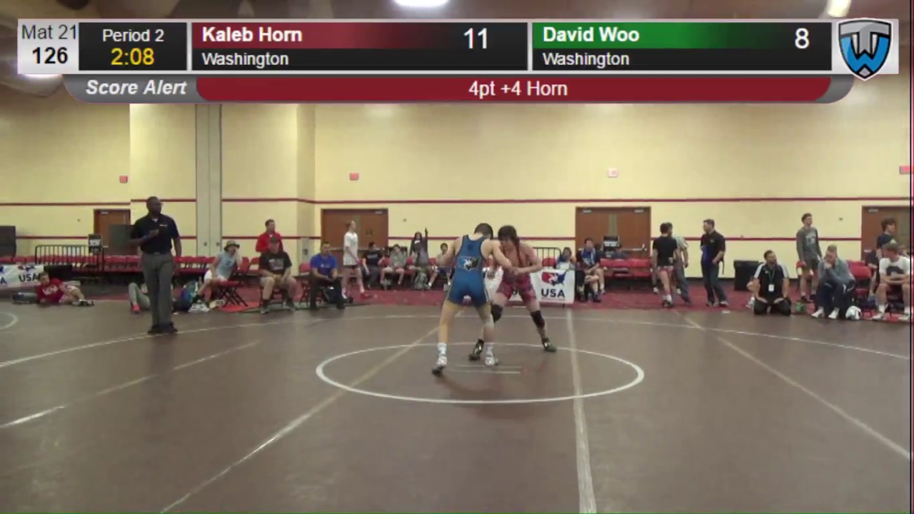 Men 126 Kaleb Horn Washington vs David Woo Washington 4759048104 - YouTube