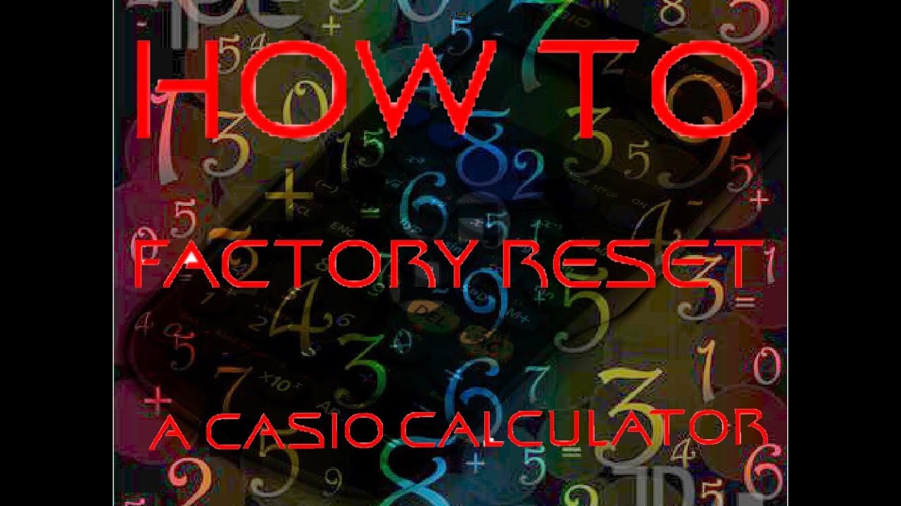 How to Clear the Memory of a Casio Calculator FOR EXAMS - YouTube