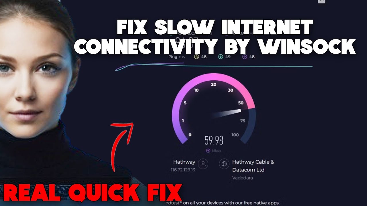 How To Fix Slow Internet Connection by Resetting Winsock (Guarantee fix ...