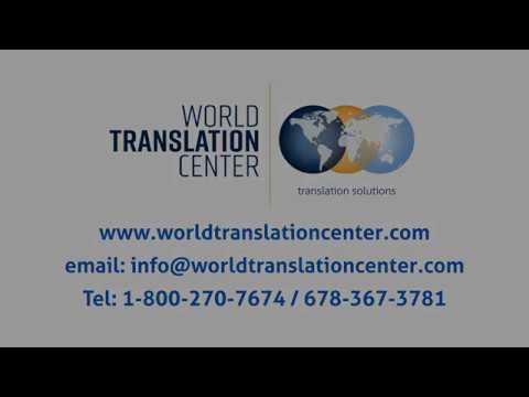 Language Translation Services | World Translation Center - YouTube