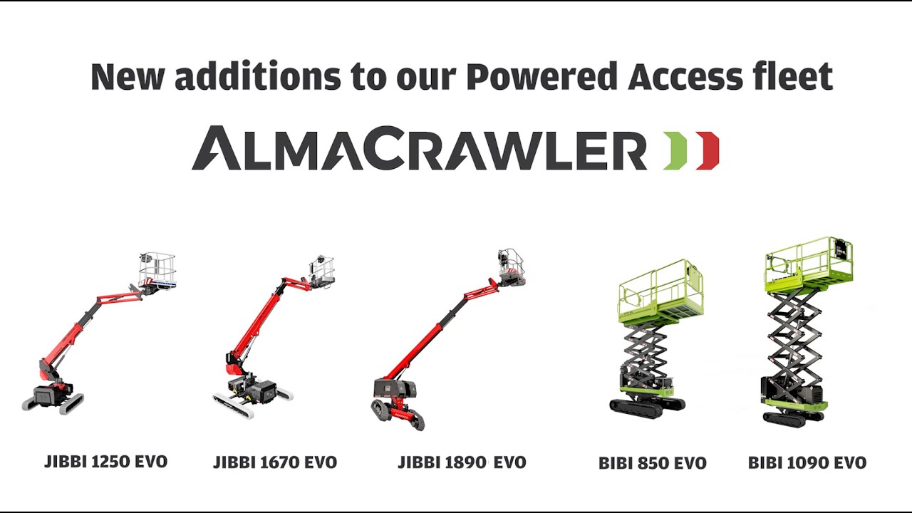 Introducing JMS Powered Access' New Alma EVO Crawler Fleet - YouTube