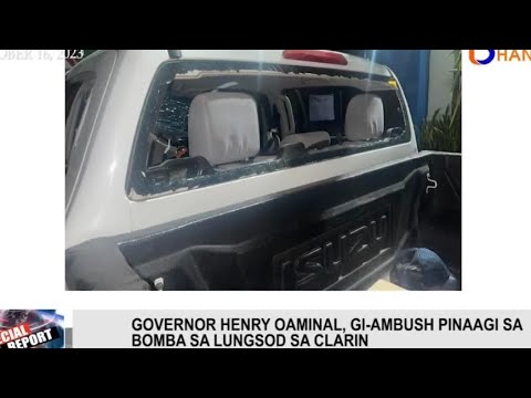 GOV HENRY OAMINAL GI AMBUSH SA CLARIN MISAMIS OCCIDENTAL - YouTube