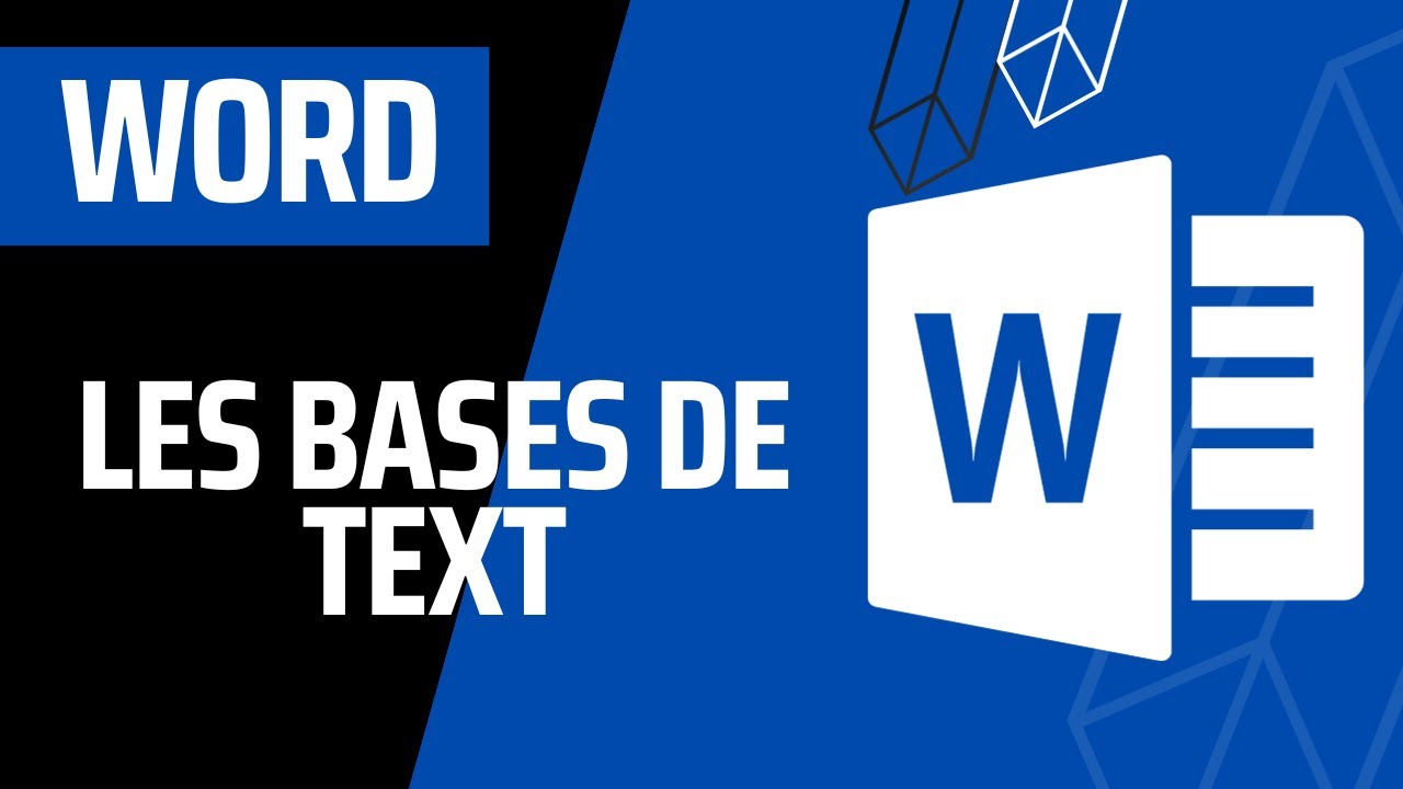 3.Word - Fondamentaux du Texte - YouTube