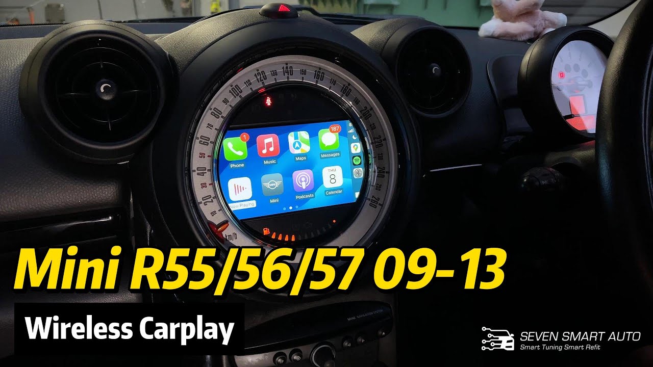 Mini R55/R56/R57 09-15 CIC Retrofitted Wireless CarPlay - YouTube