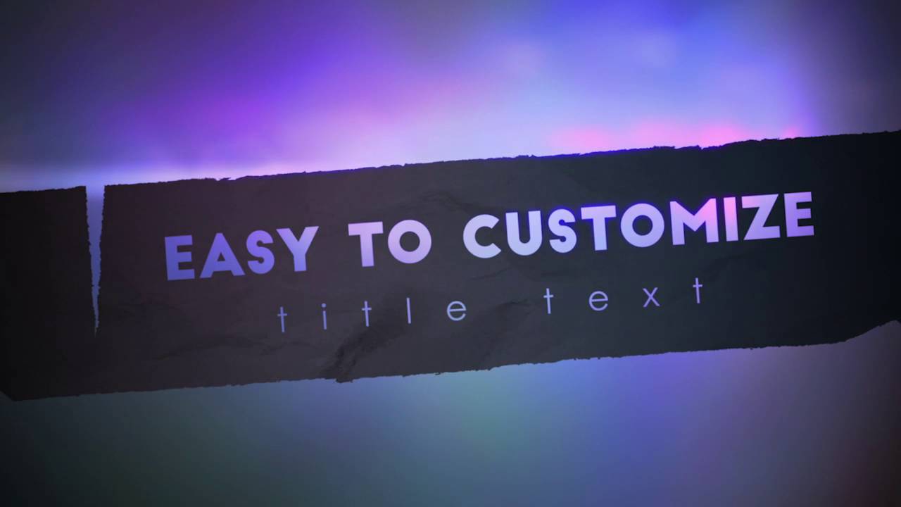 Light Title | After Effects Template - YouTube