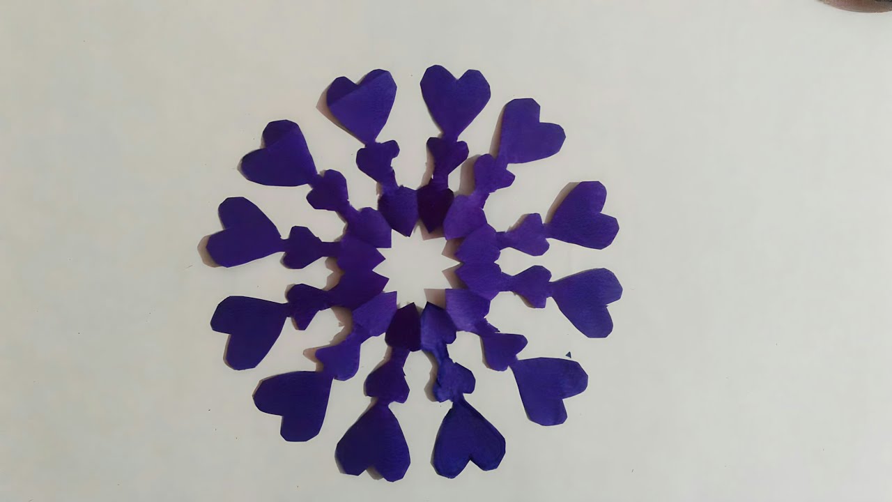Create Stunning Heart-Shaped Snowflakes with Just a Piece of Paper ...