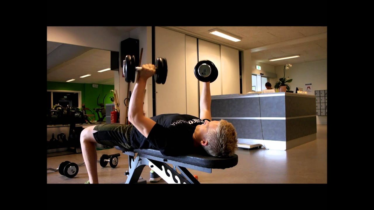 Db Flat bench press w full external rotation - YouTube