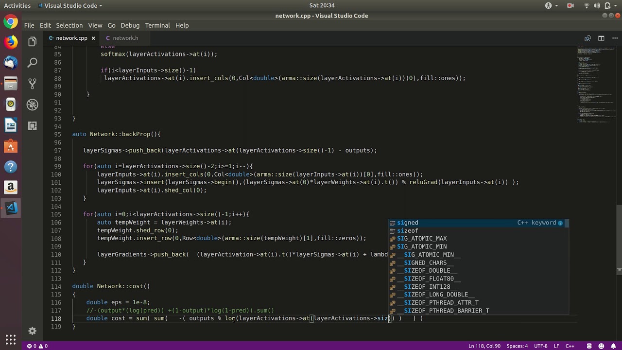 Lets Implement Cost Function Neural Nets In C Part 9 Youtube
