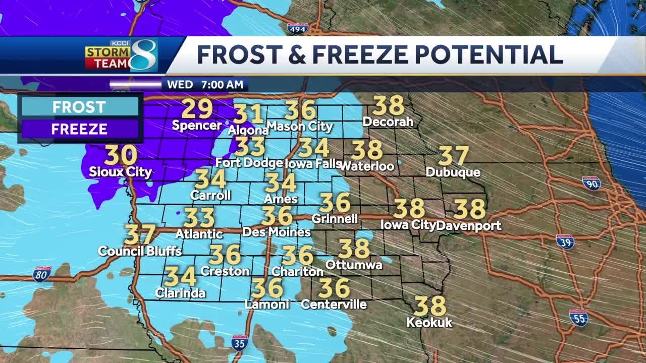 Iowa weather: Strong winds bring chilly mornings all week - YouTube