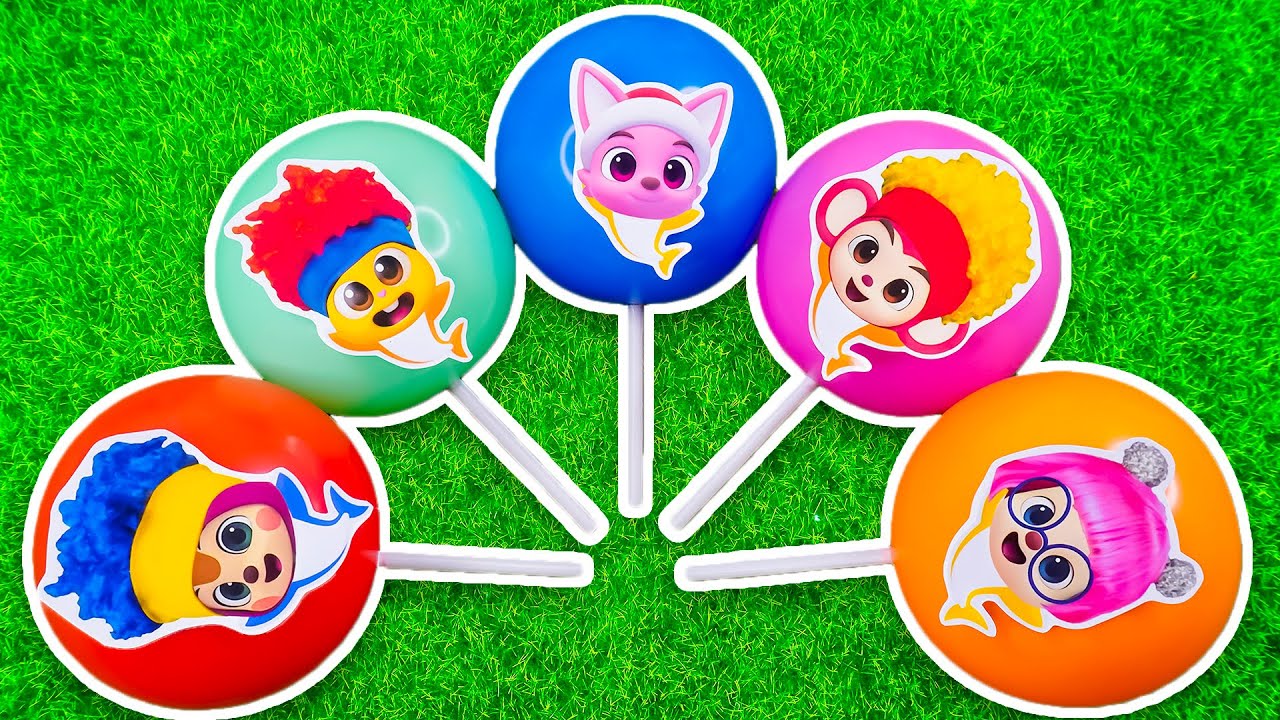 Satisfying video BIG Candy Shop Yummy Candy Hogi Pinkfong Baby Shark ...