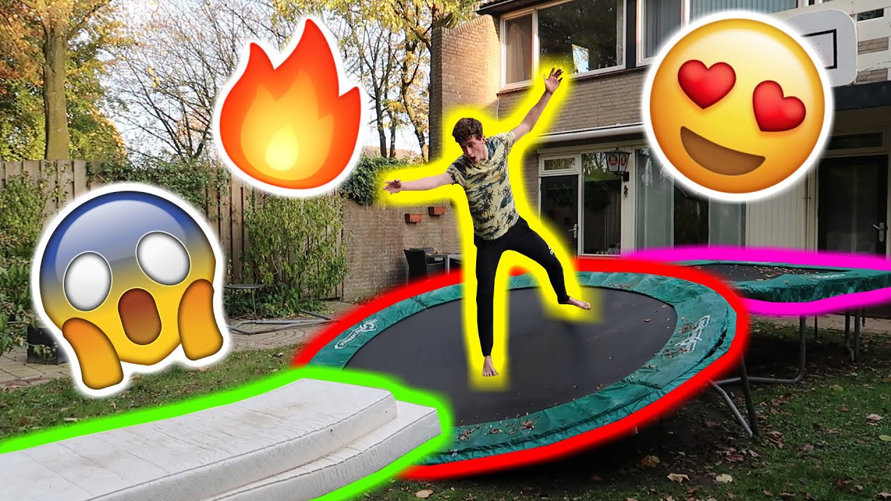 Building a TRAMPOLINE RAMP in my BACKYARD! - YouTube