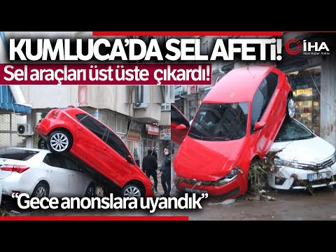 Antalya'nın Kumluca ve Finike İlçelerinde Kuvvetli Yağış Hayatı Olumsuz Etkiledi
