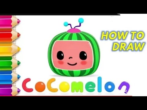 Cocomelon drawing for kids step by step | draw and colour cocomelon - YouTube